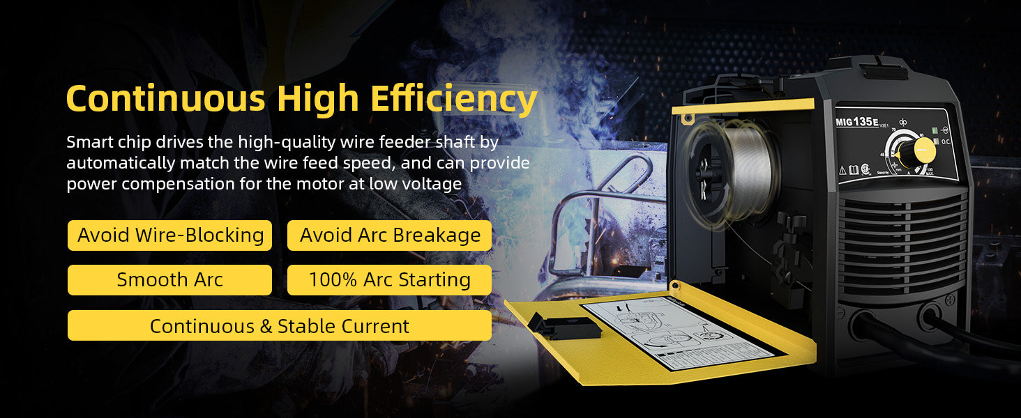 Troozy MIG Welder Flux Core Welder 135E